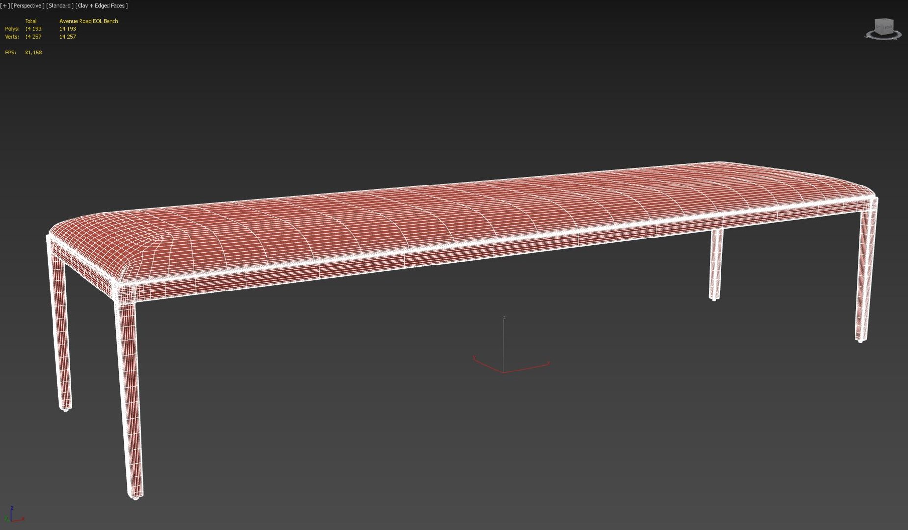 3D avenue road eol bench - TurboSquid 1607610