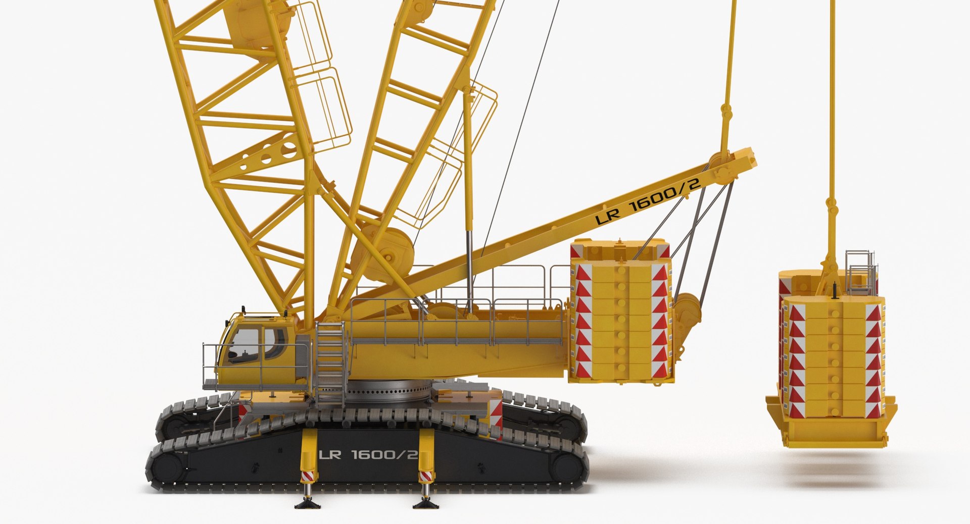 Liebherr LR 1600 2 HSLDB HSL138 D361 3D model - TurboSquid 2088770