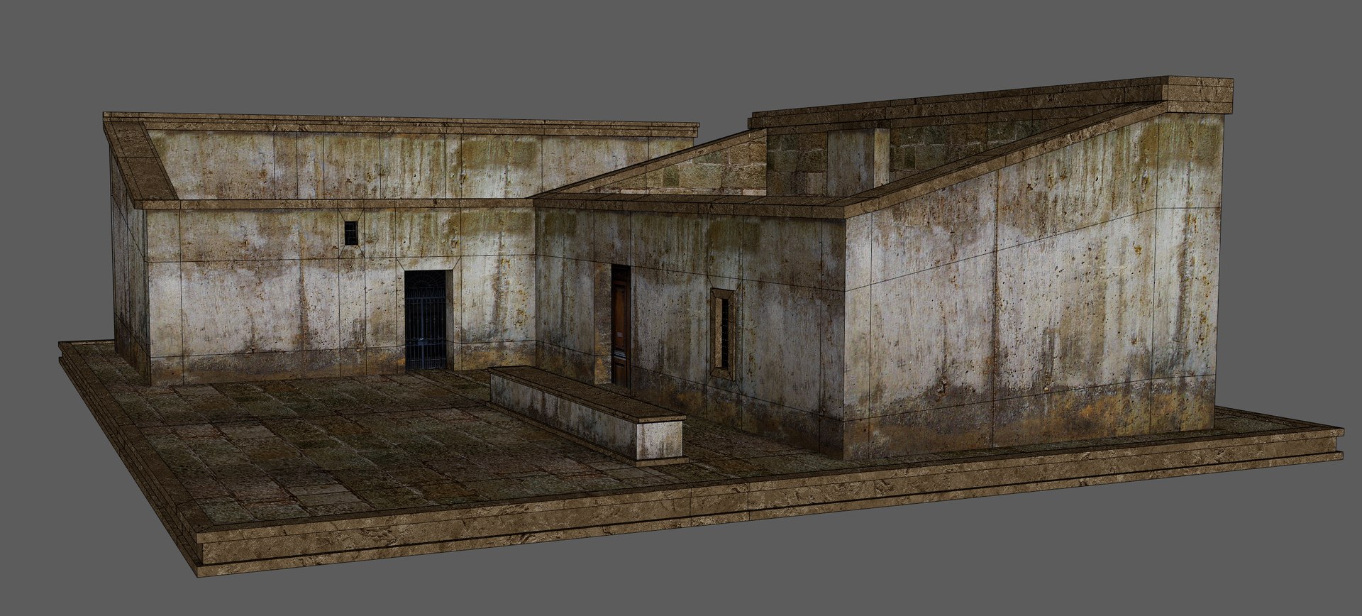 Free Abandoned Old House 3D - TurboSquid 2287730