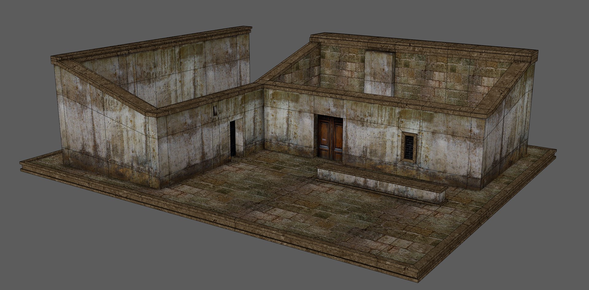 Free Abandoned Old House 3D - TurboSquid 2287730