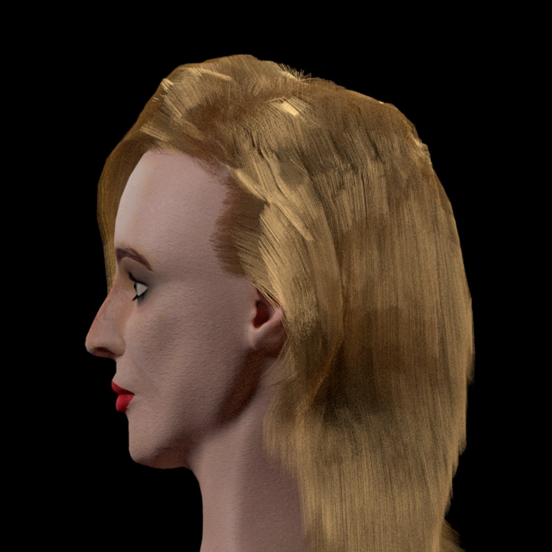Female Head Elsa 3D Model - TurboSquid 1231029