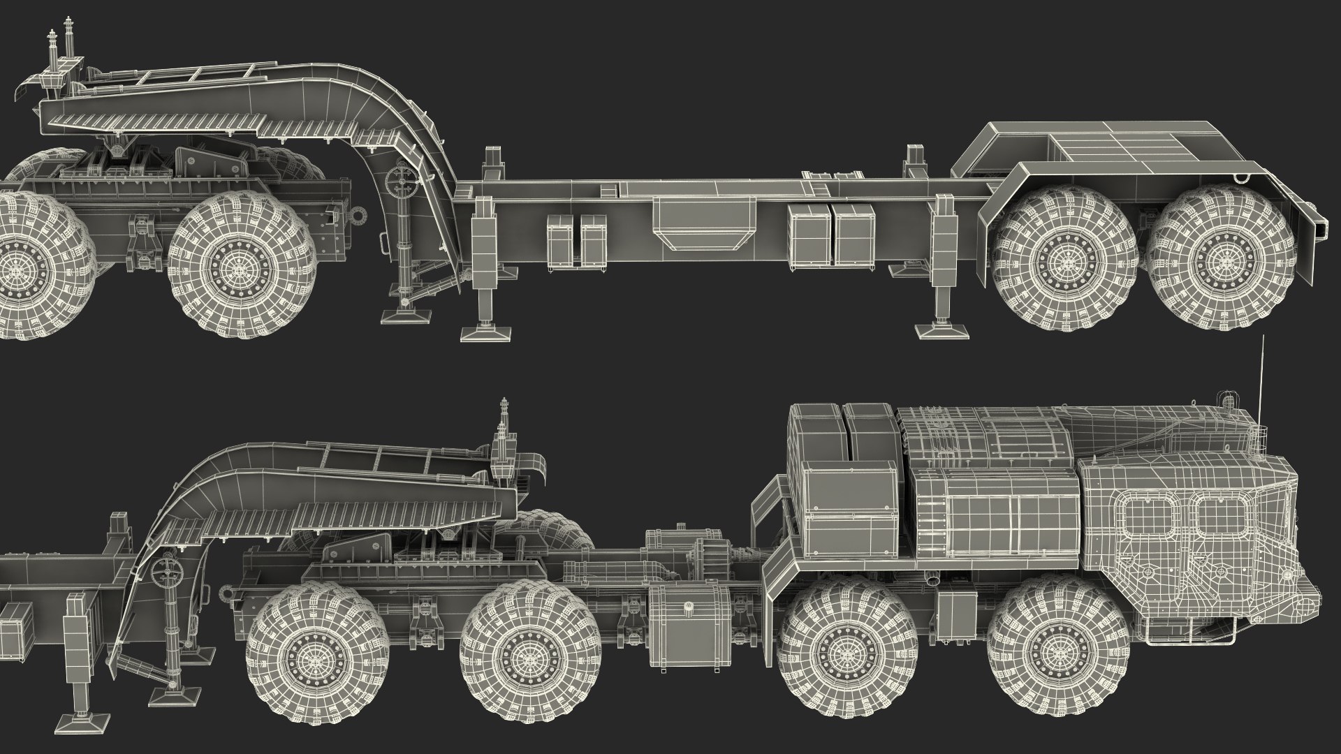 Maz 74106 trailer camouflage 3D model - TurboSquid 1654510