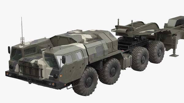 Maz 74106 trailer camouflage 3D model - TurboSquid 1654510