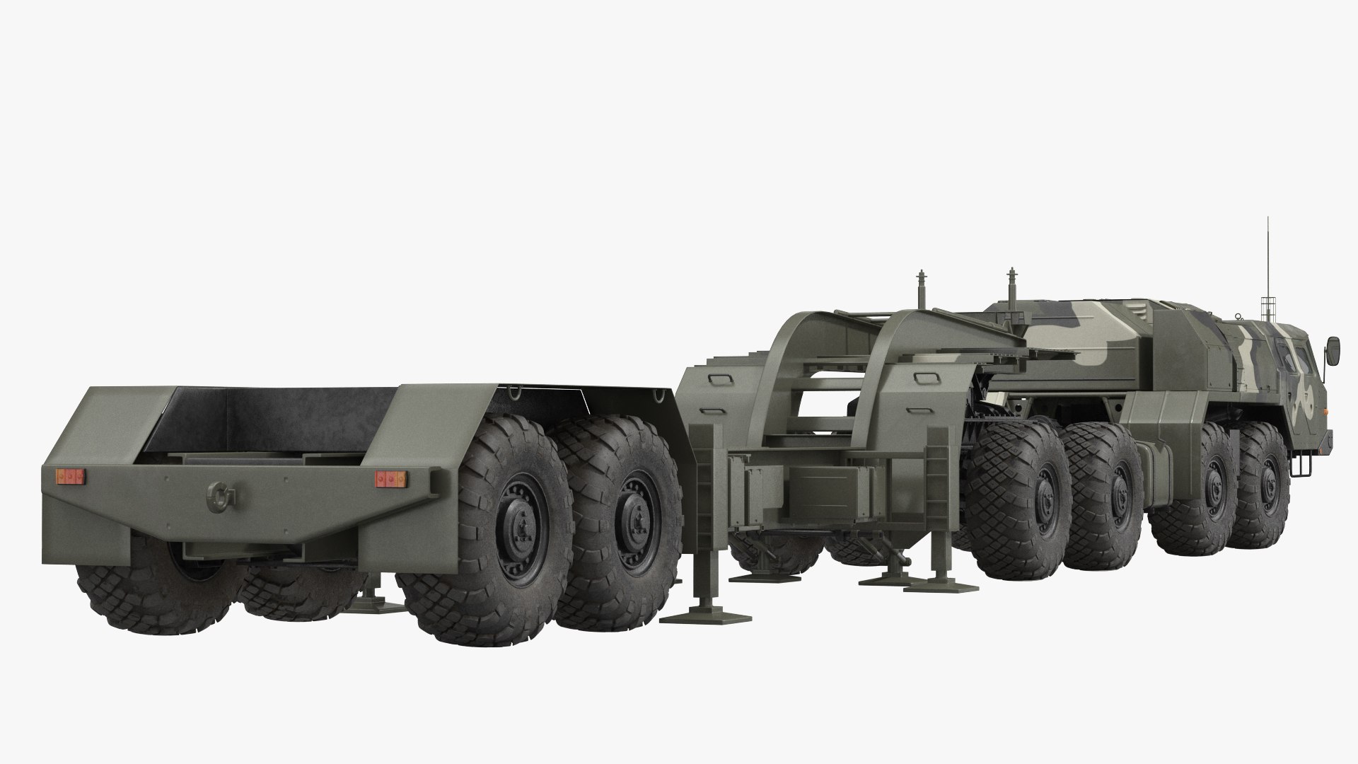 Maz 74106 Trailer Camouflage 3D Model - TurboSquid 1654510