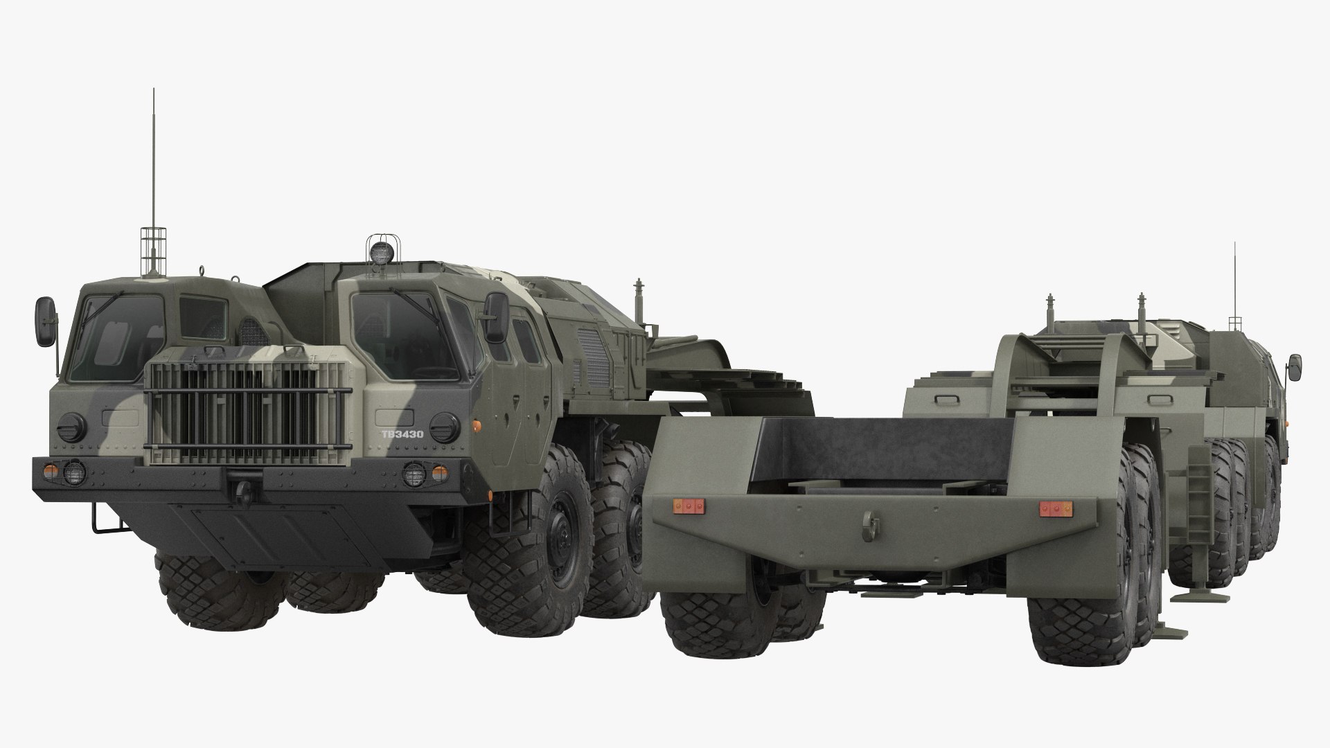 Maz 74106 Trailer Camouflage 3D Model - TurboSquid 1654510