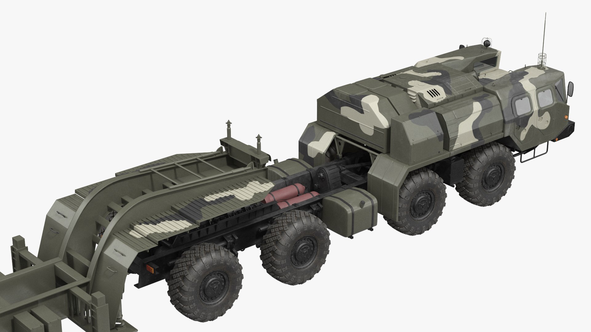 Maz 74106 Trailer Camouflage 3D Model - TurboSquid 1654510