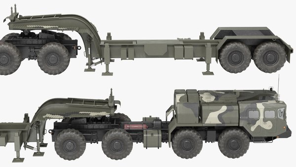 Maz 74106 trailer camouflage 3D model - TurboSquid 1654510
