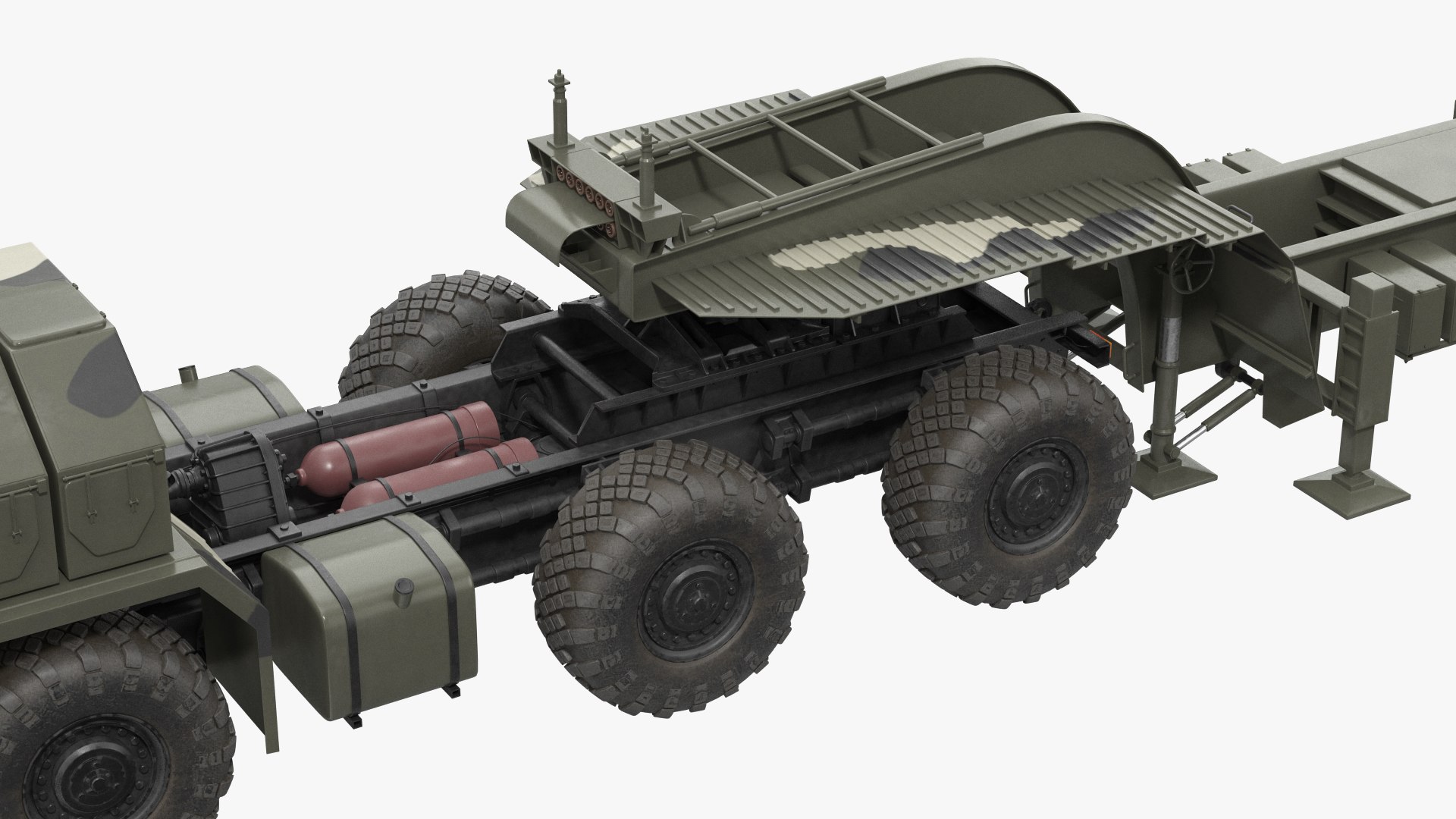 Maz 74106 Trailer Camouflage 3D Model - TurboSquid 1654510