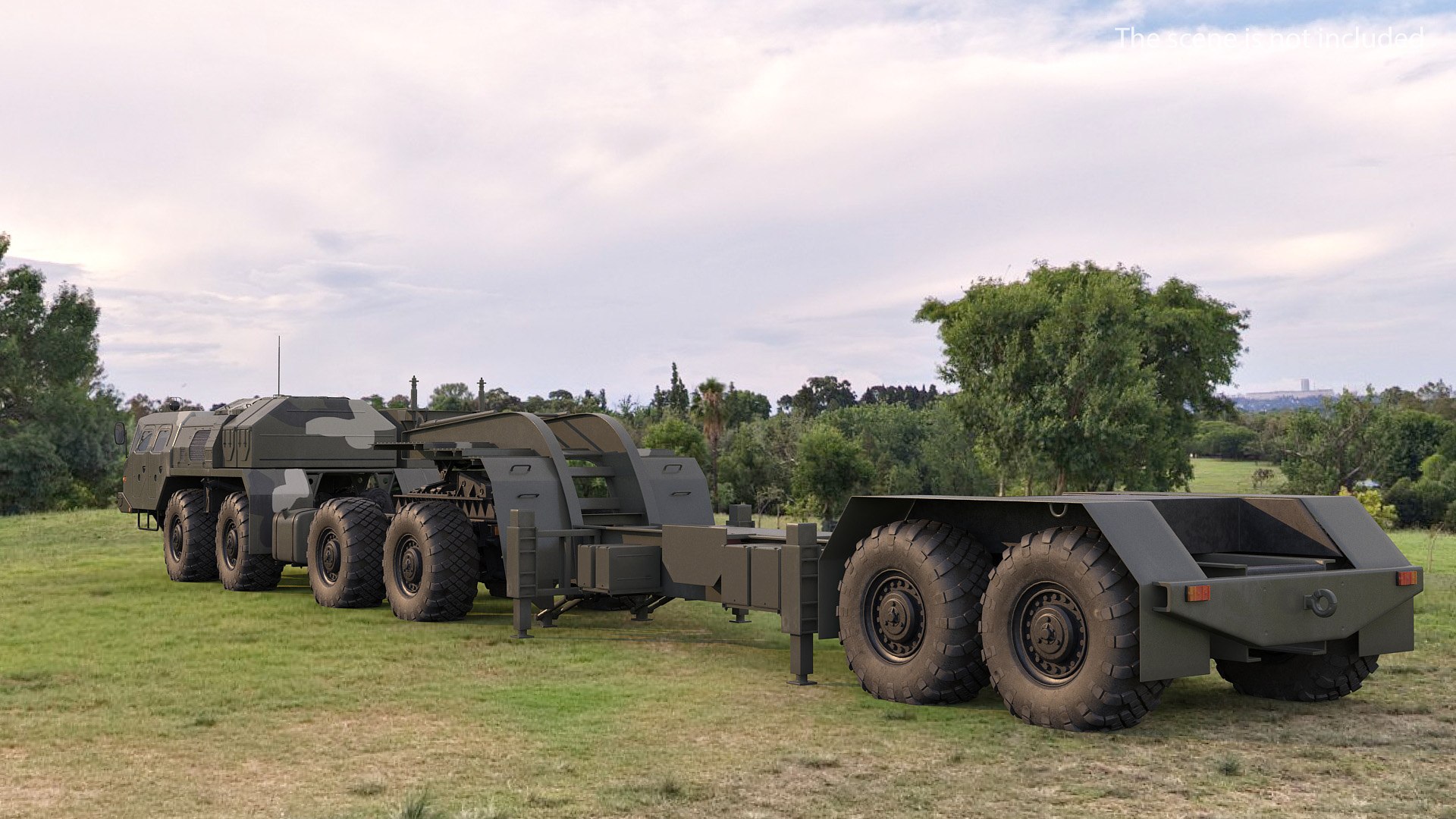 Maz 74106 Trailer Camouflage 3D Model - TurboSquid 1654510
