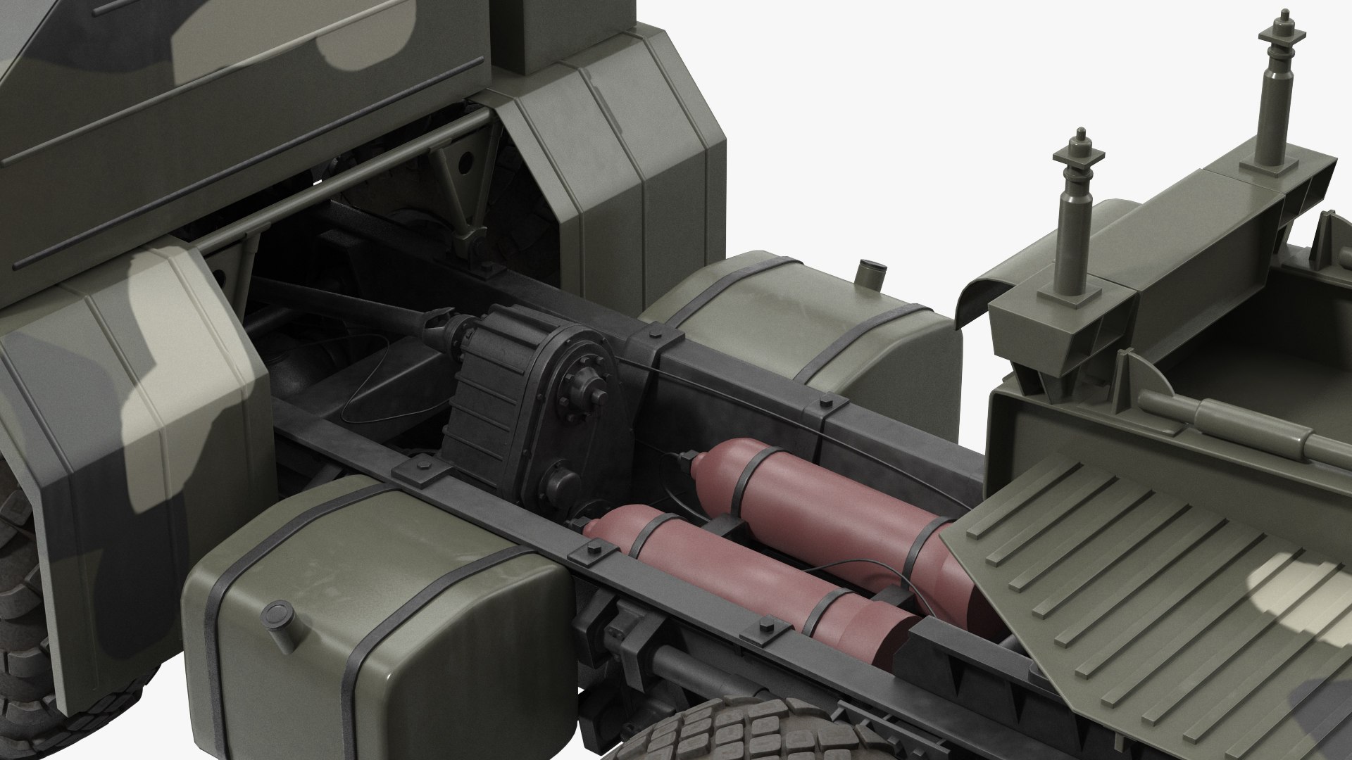Maz 74106 trailer camouflage 3D model - TurboSquid 1654510