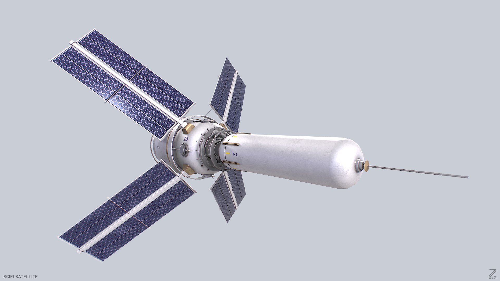 Sci Fi Satellite Model - TurboSquid 2220102