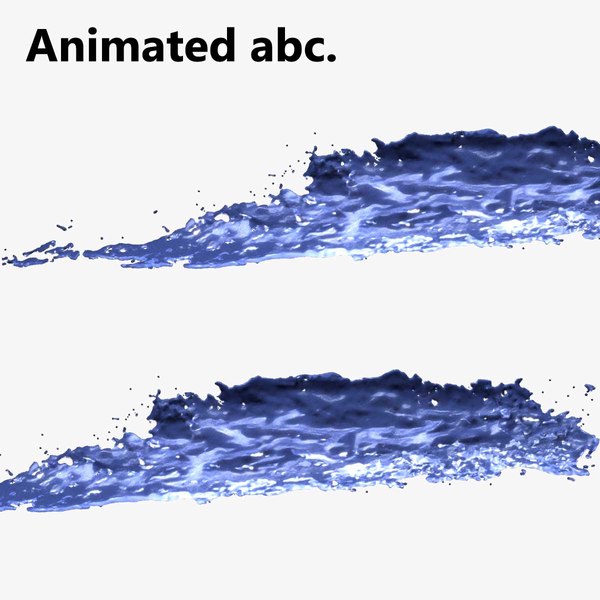 modelo 3d Water Stream Animated abc - TurboSquid 1996723