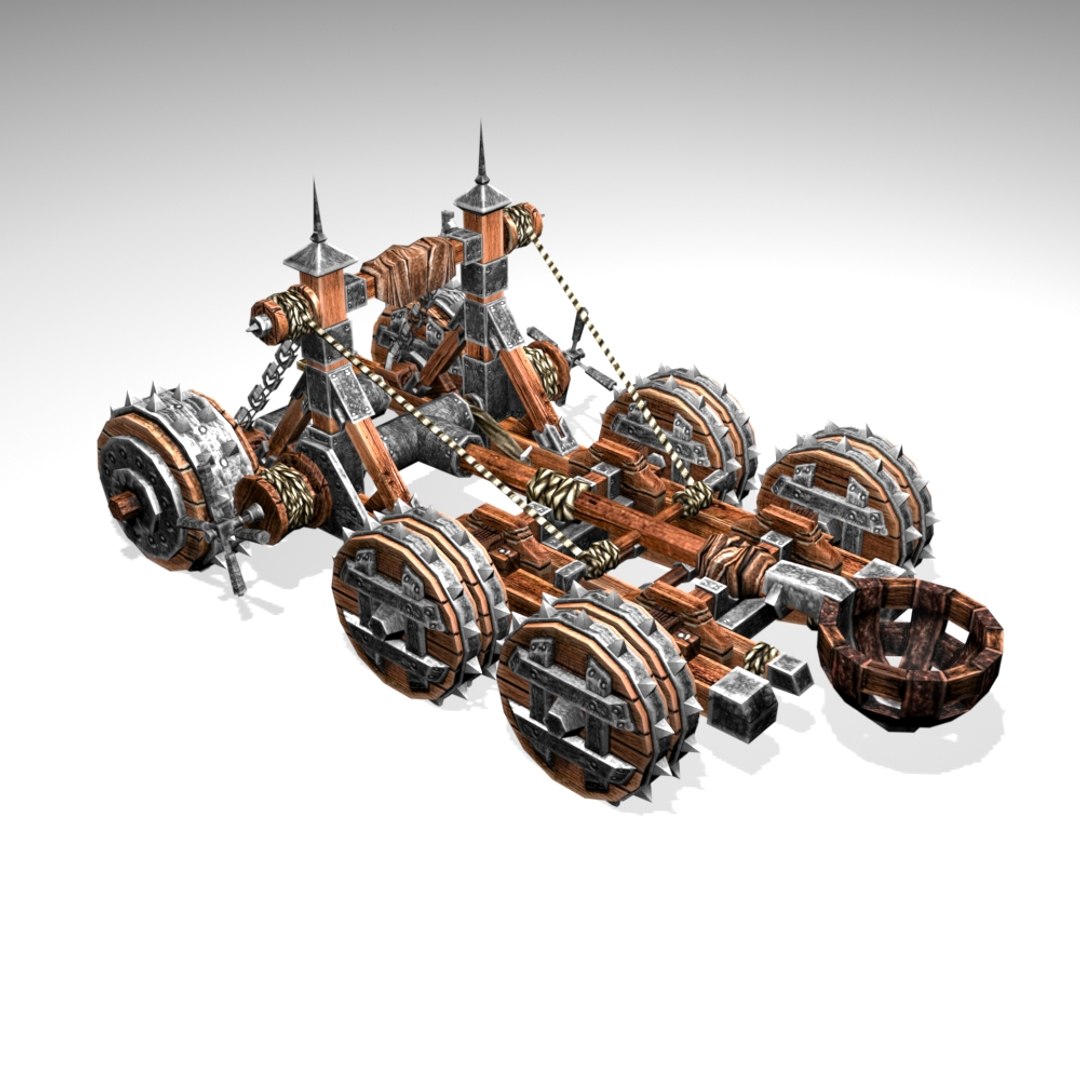 medievil catapult 3d model