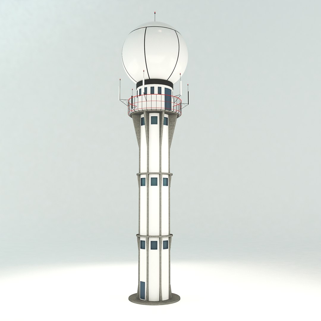 3D weather radar tower - TurboSquid 1648504