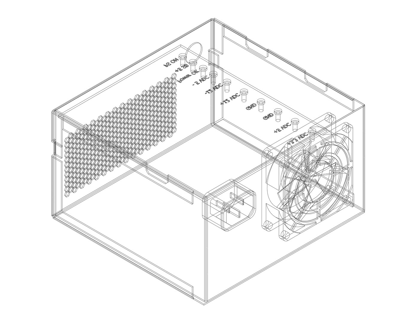PC Power Supply Case Model - TurboSquid 2176990