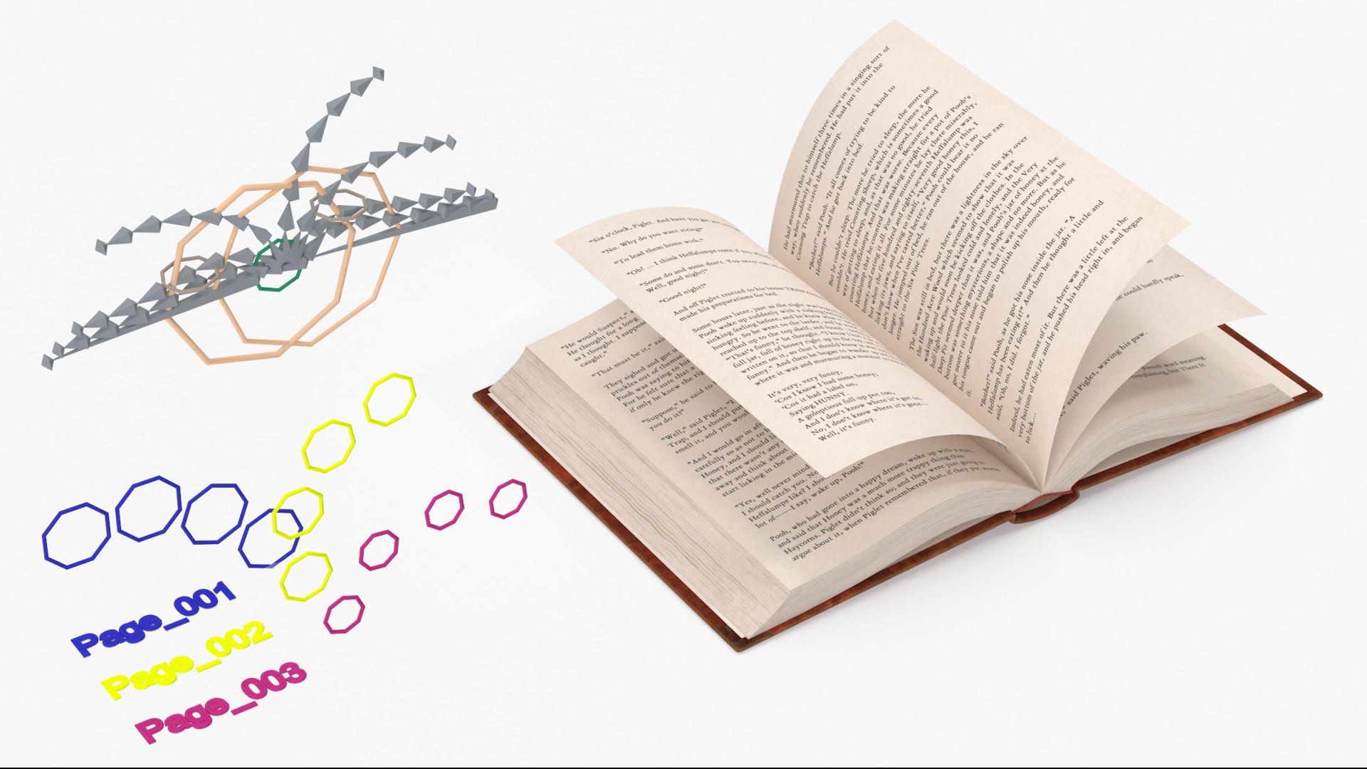 Book Rigged Animated 3D Model - TurboSquid 2292884