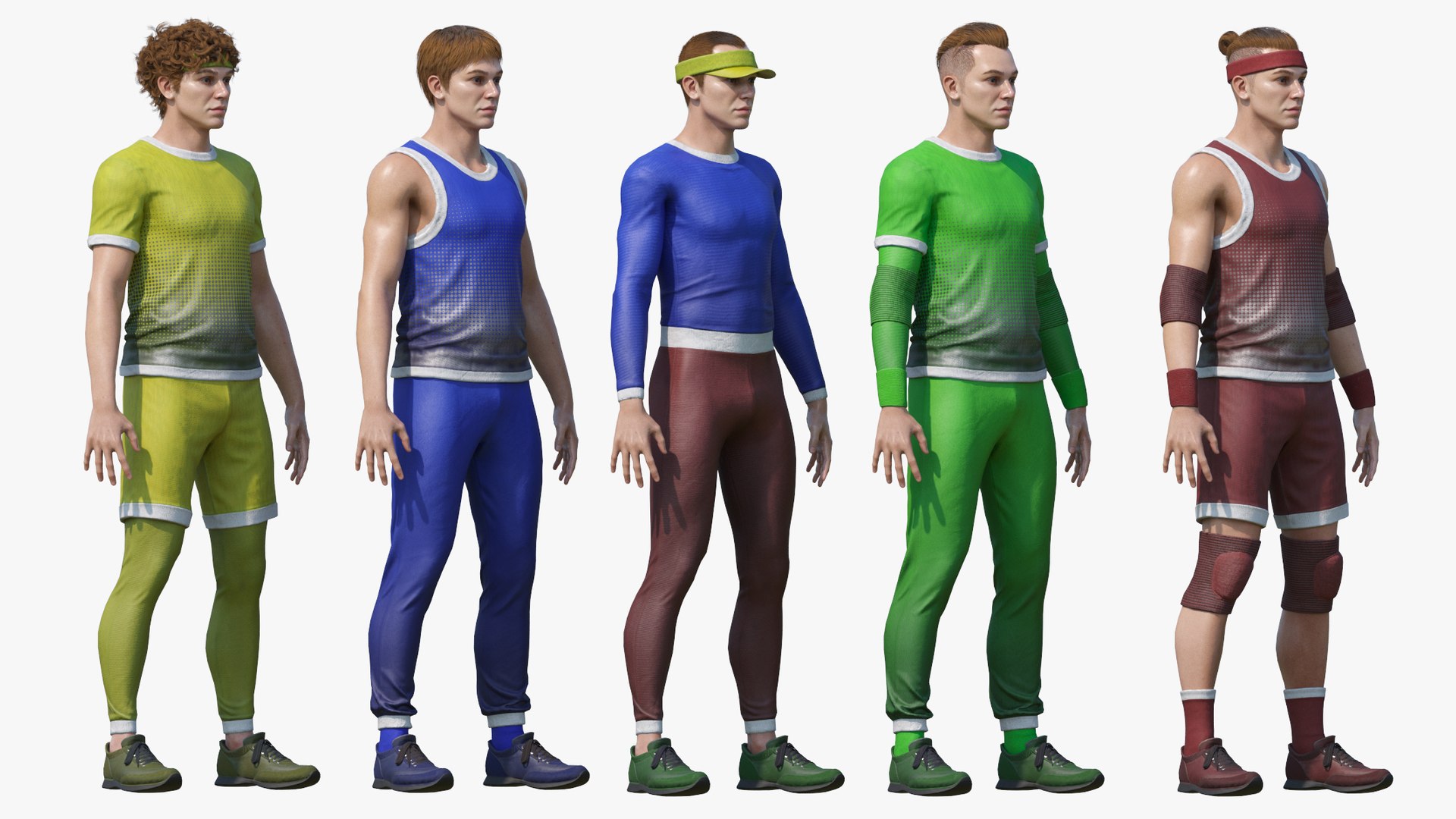 3D Model Athlete Set - TurboSquid 2468749