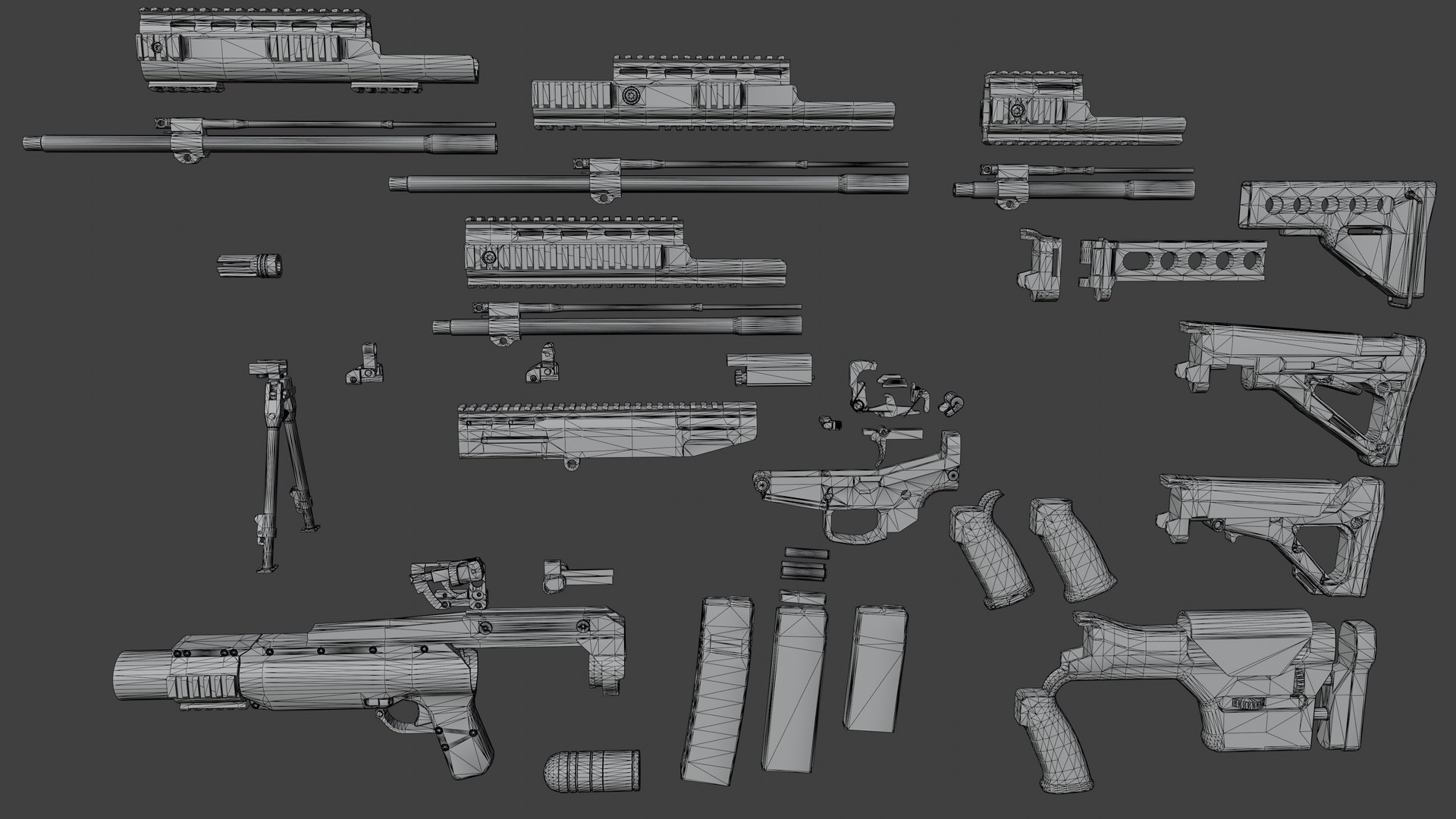 MX Rifles Series 3D Model - TurboSquid 2013537