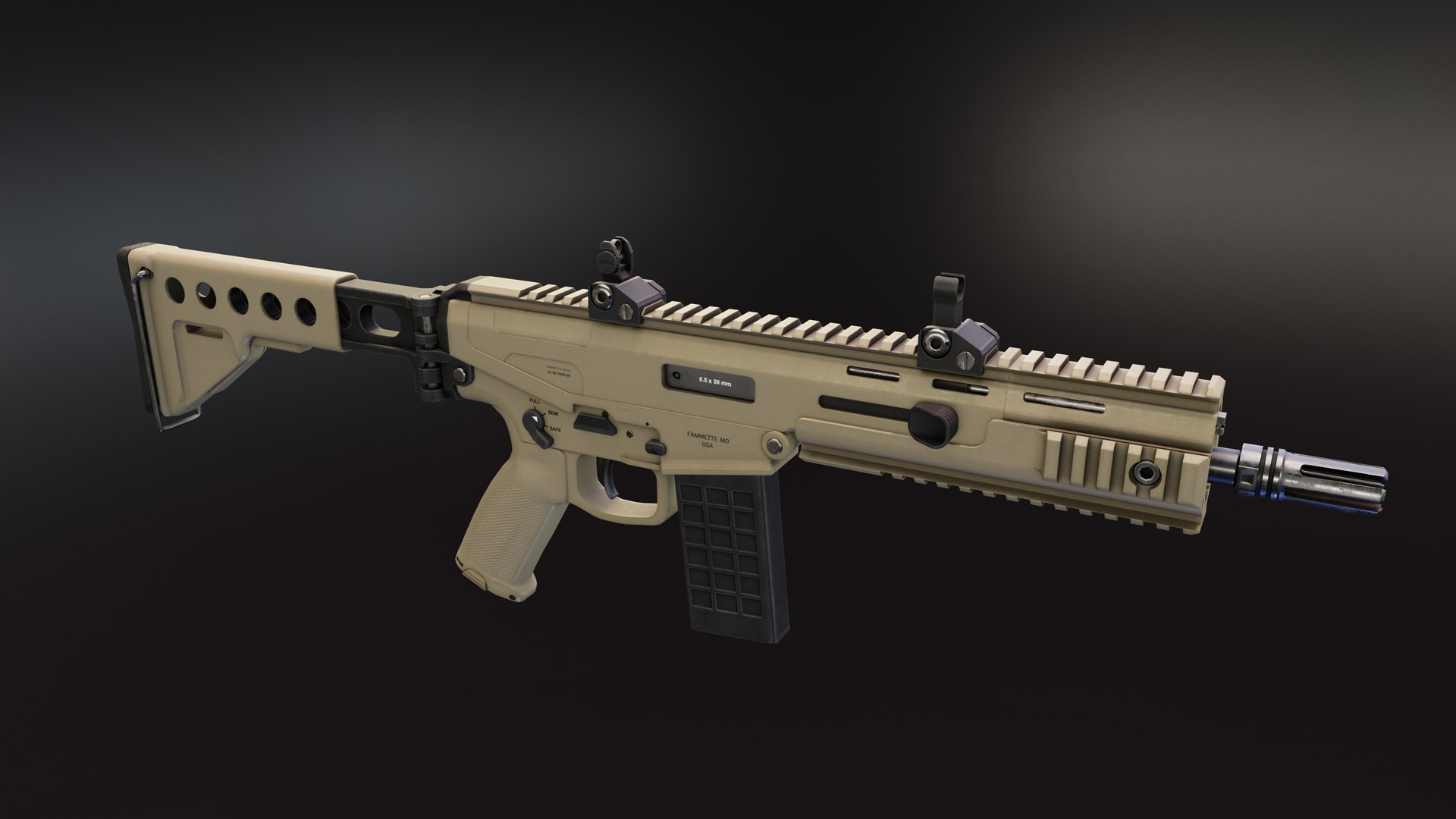 MX Rifles Series 3D Model - TurboSquid 2013537