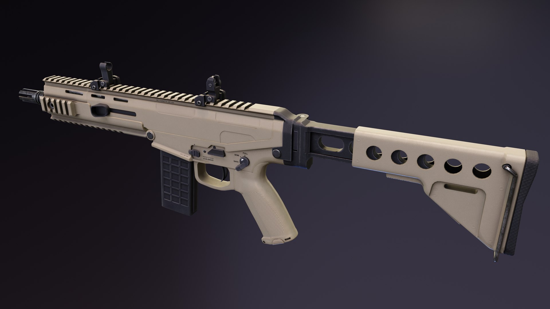 MX Rifles Series 3D Model - TurboSquid 2013537