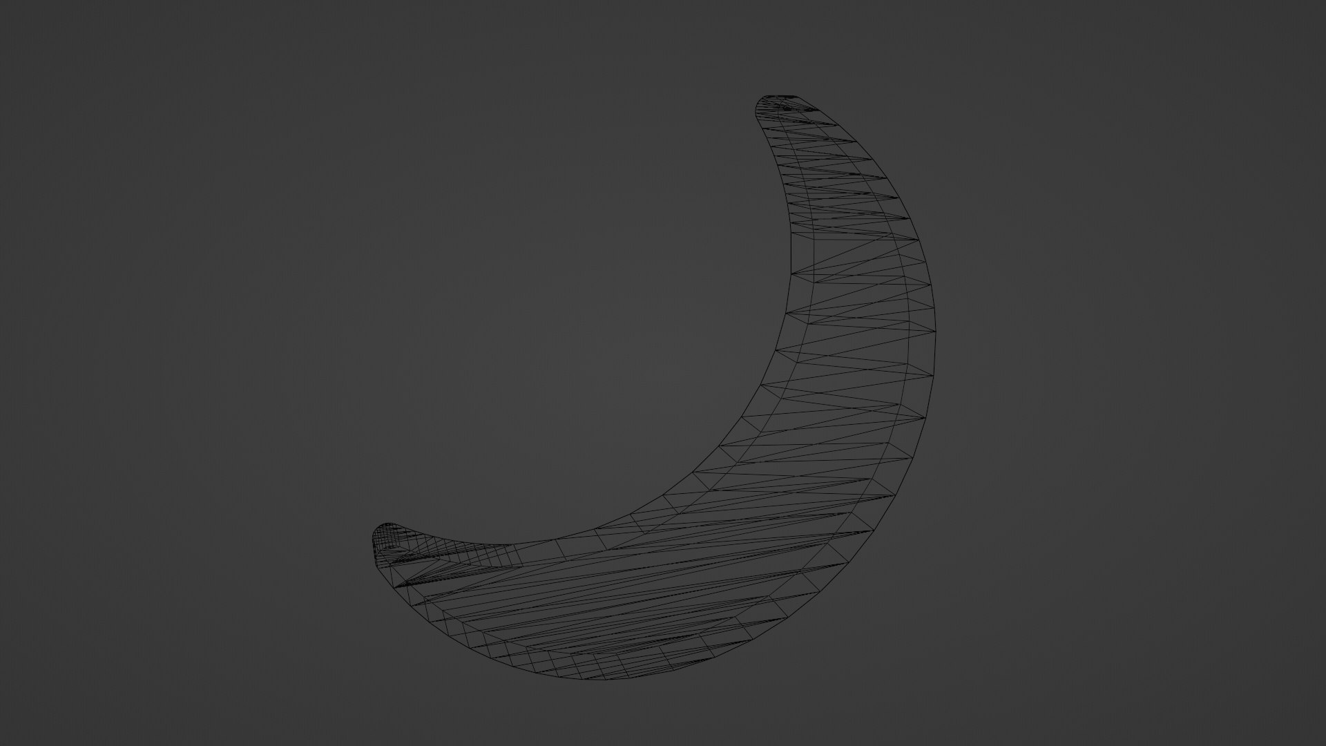 Gold Crescent Moon 3D Model - TurboSquid 2188147