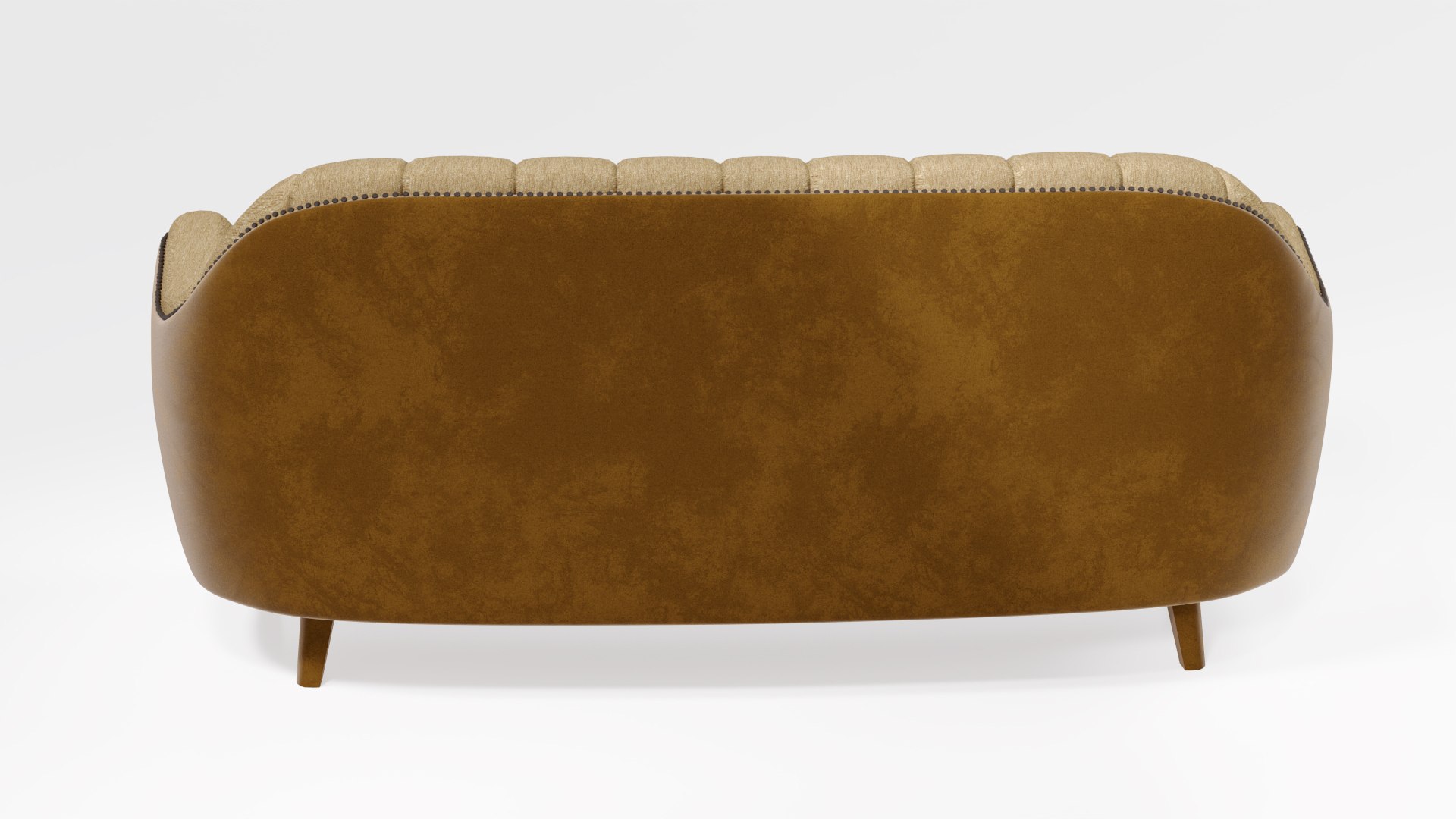 3D Model Danish Curved Sofa - TurboSquid 2259913