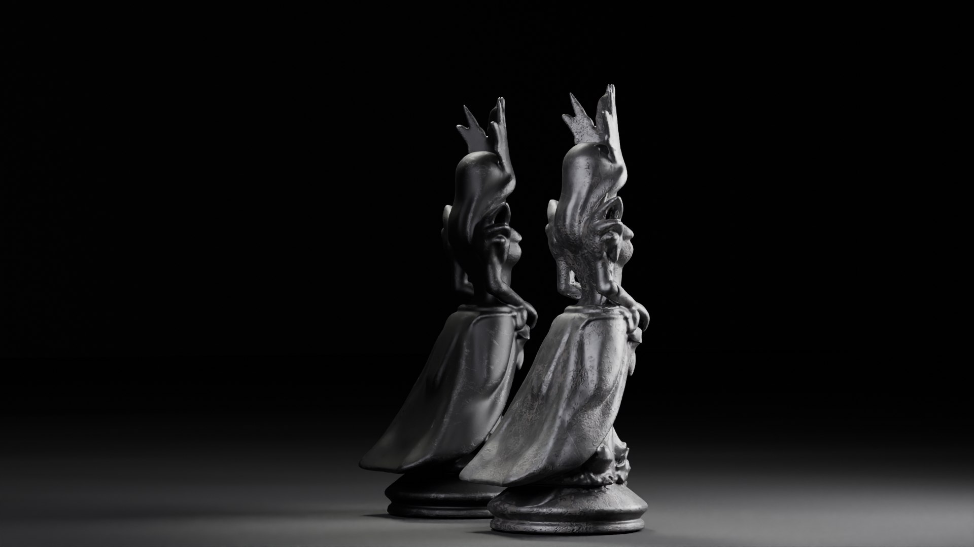 3D Model Queen - Realistic Metallic Queen Chess Piece - TurboSquid 2301470