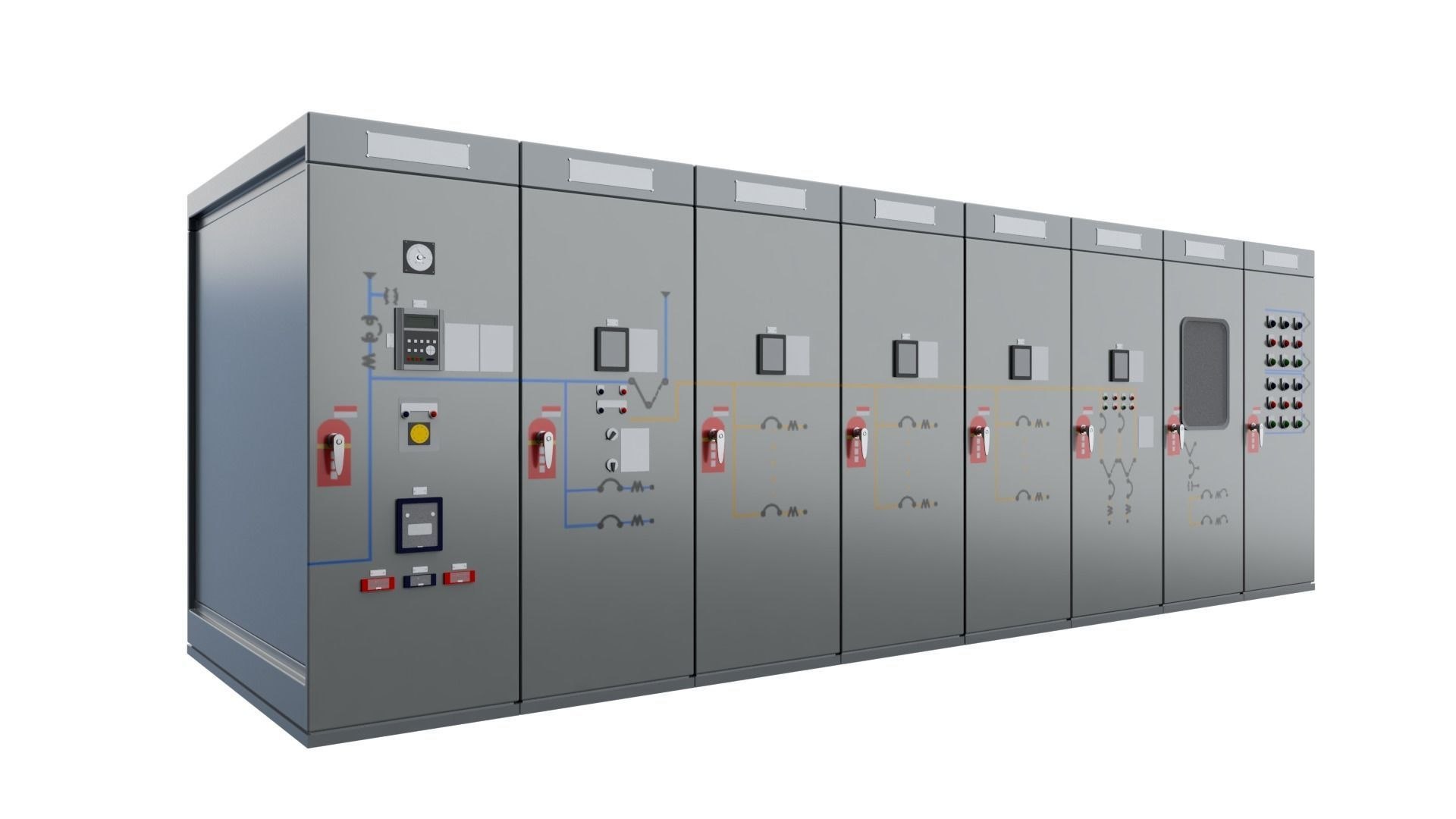 Switchboard 10 Low-poly 3D model Modelo 3D - TurboSquid 1934036