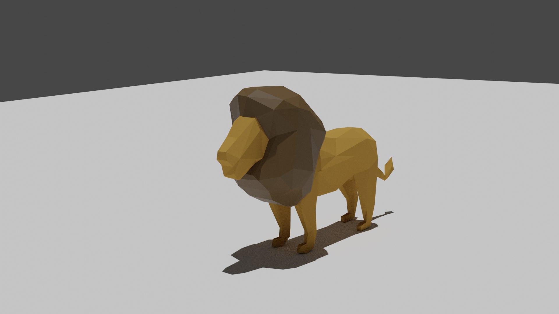 Lion LowPoly 3D Model - TurboSquid 1808018