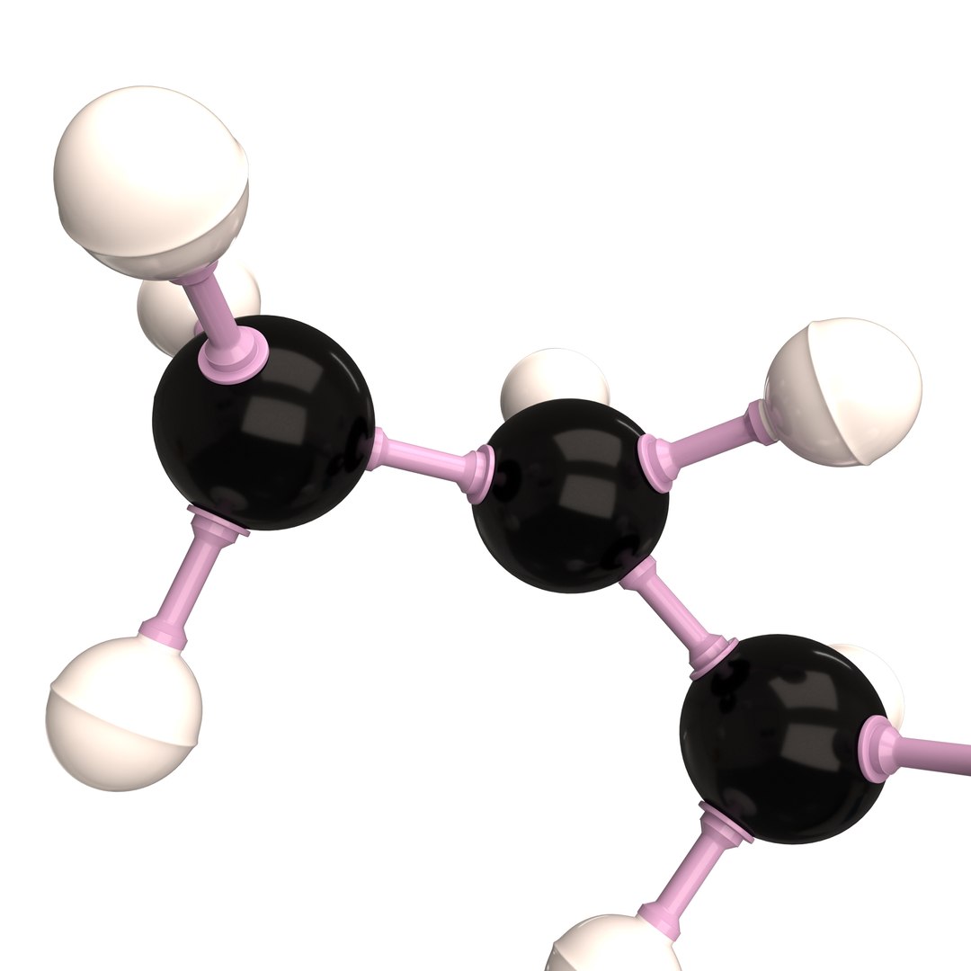 Propane Molecule Model - TurboSquid 1860215