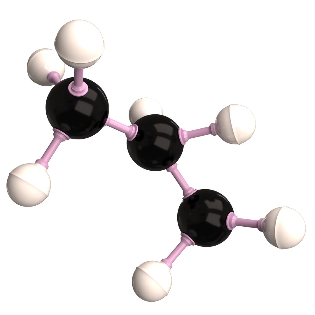 Propane Molecule Model - TurboSquid 1860215