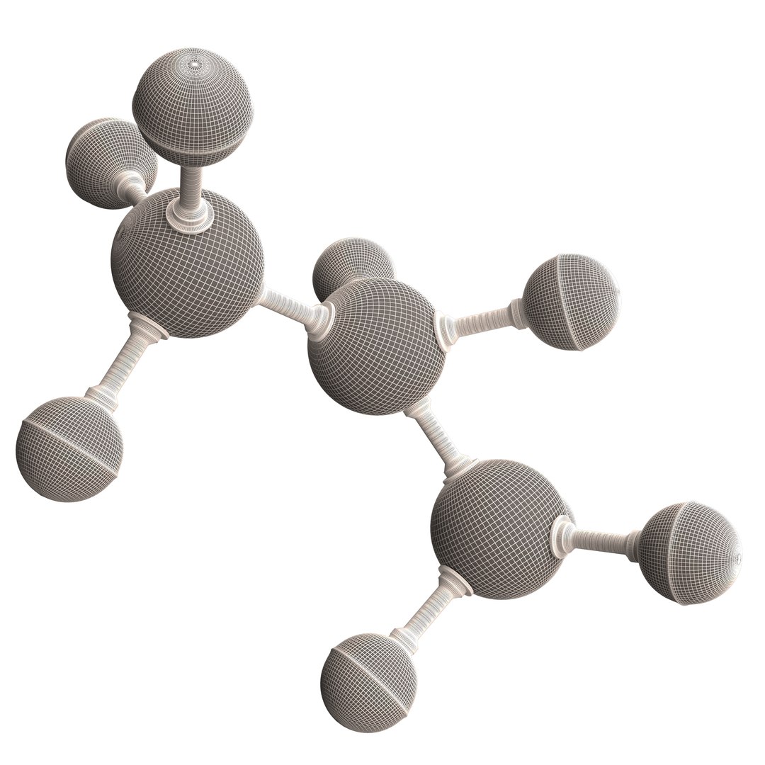Propane Molecule Model - TurboSquid 1860215