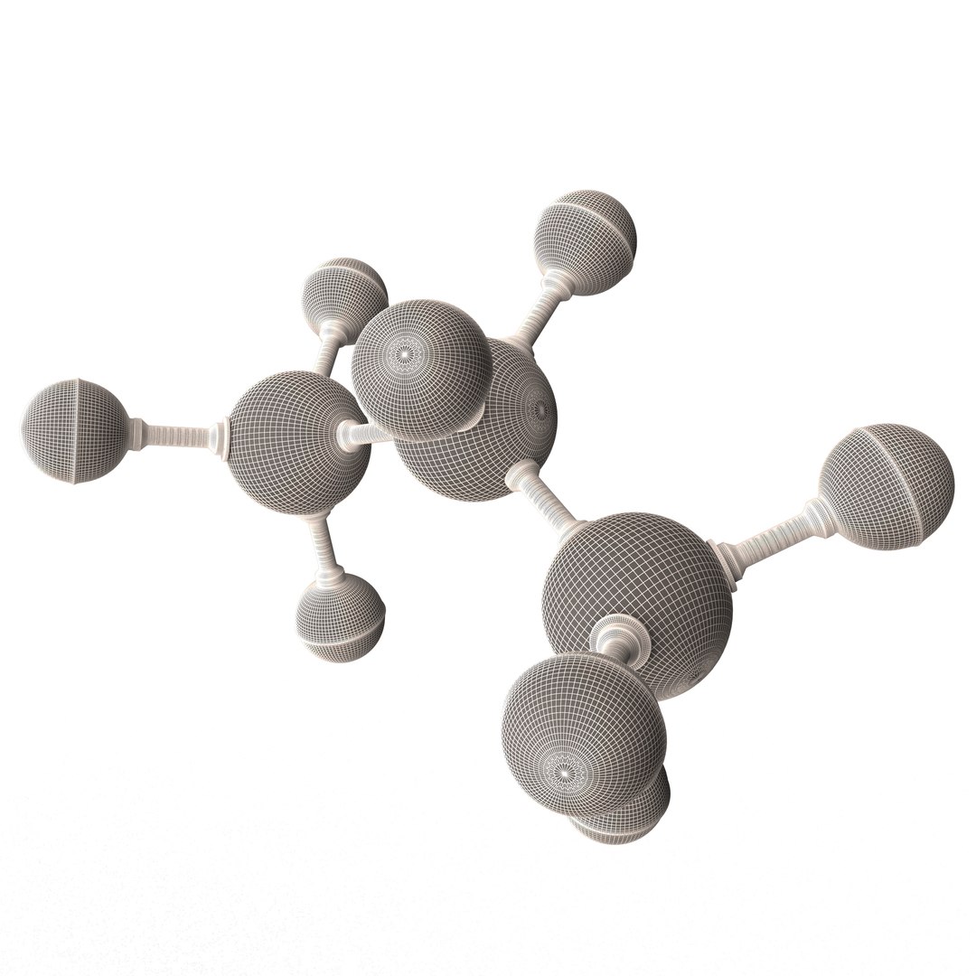 Propane Molecule Model - TurboSquid 1860215