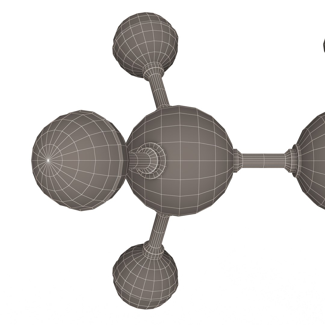 Propane Molecule Model - TurboSquid 1860215