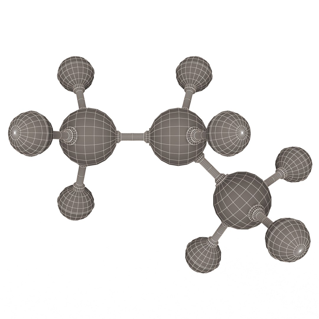 Propane Molecule Model - TurboSquid 1860215