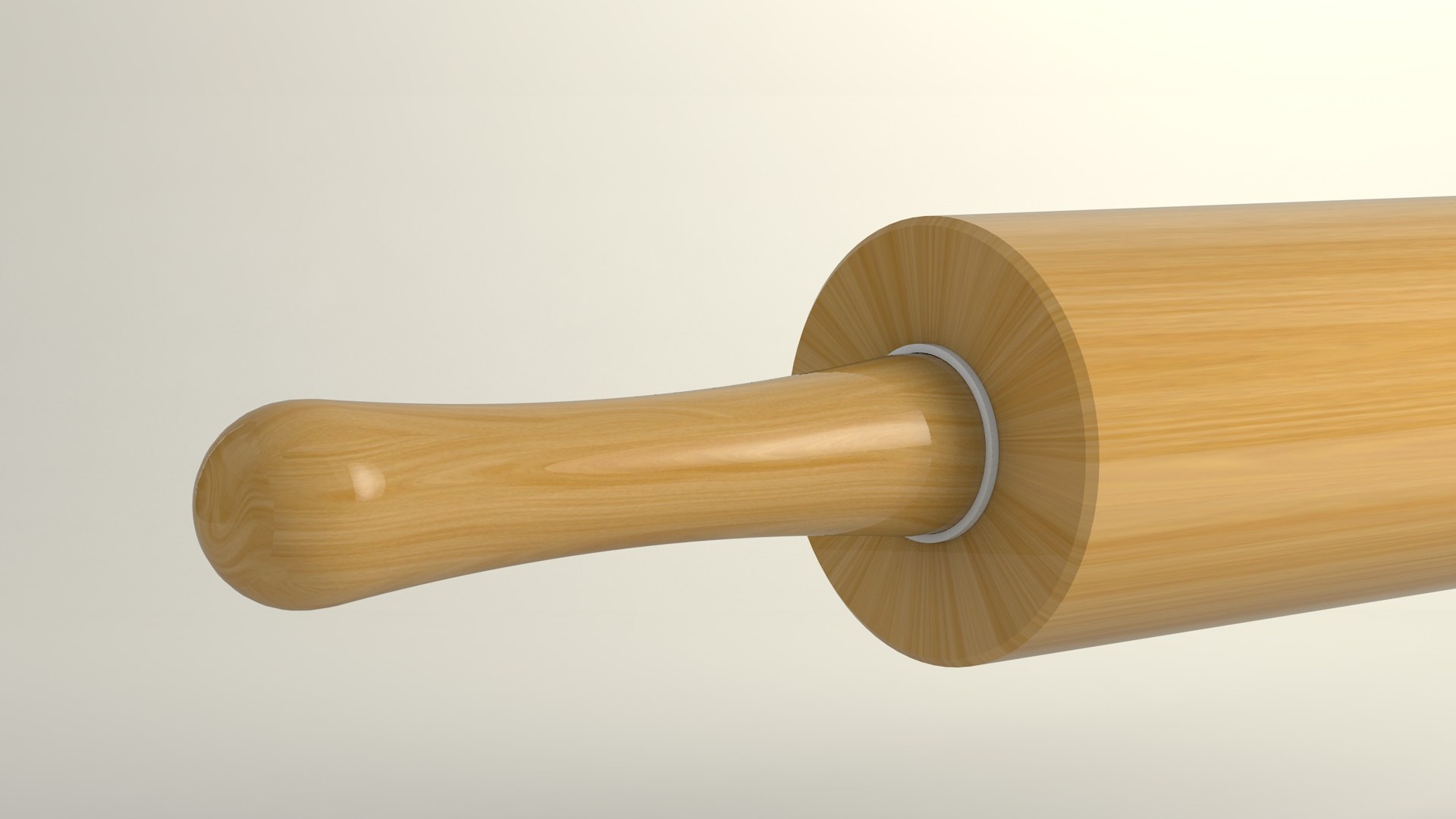 3D Model Wooden Cooking Rolling Pin - TurboSquid 1714964