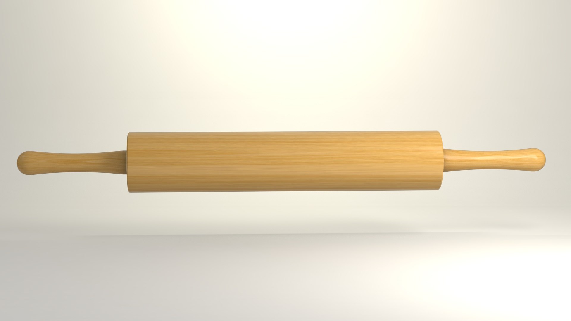 3D Model Wooden Cooking Rolling Pin - TurboSquid 1714964