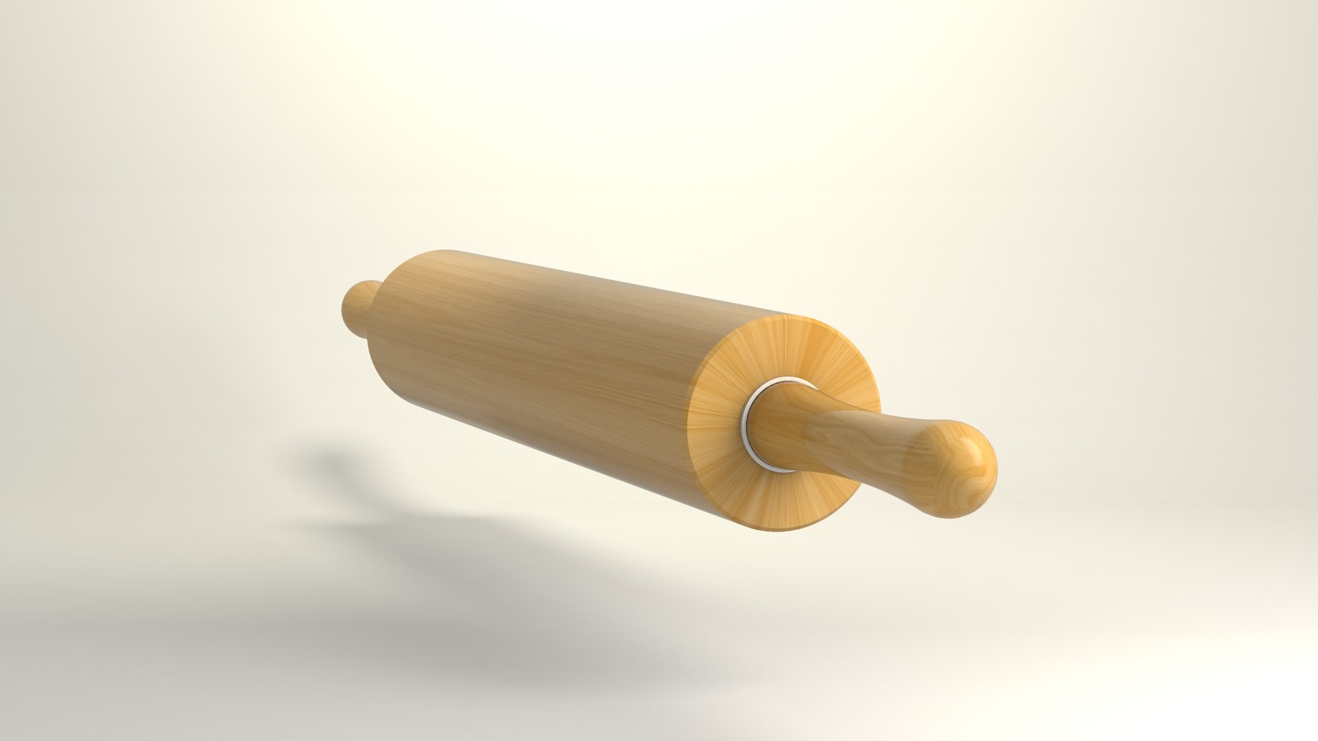 3D Model Wooden Cooking Rolling Pin - TurboSquid 1714964