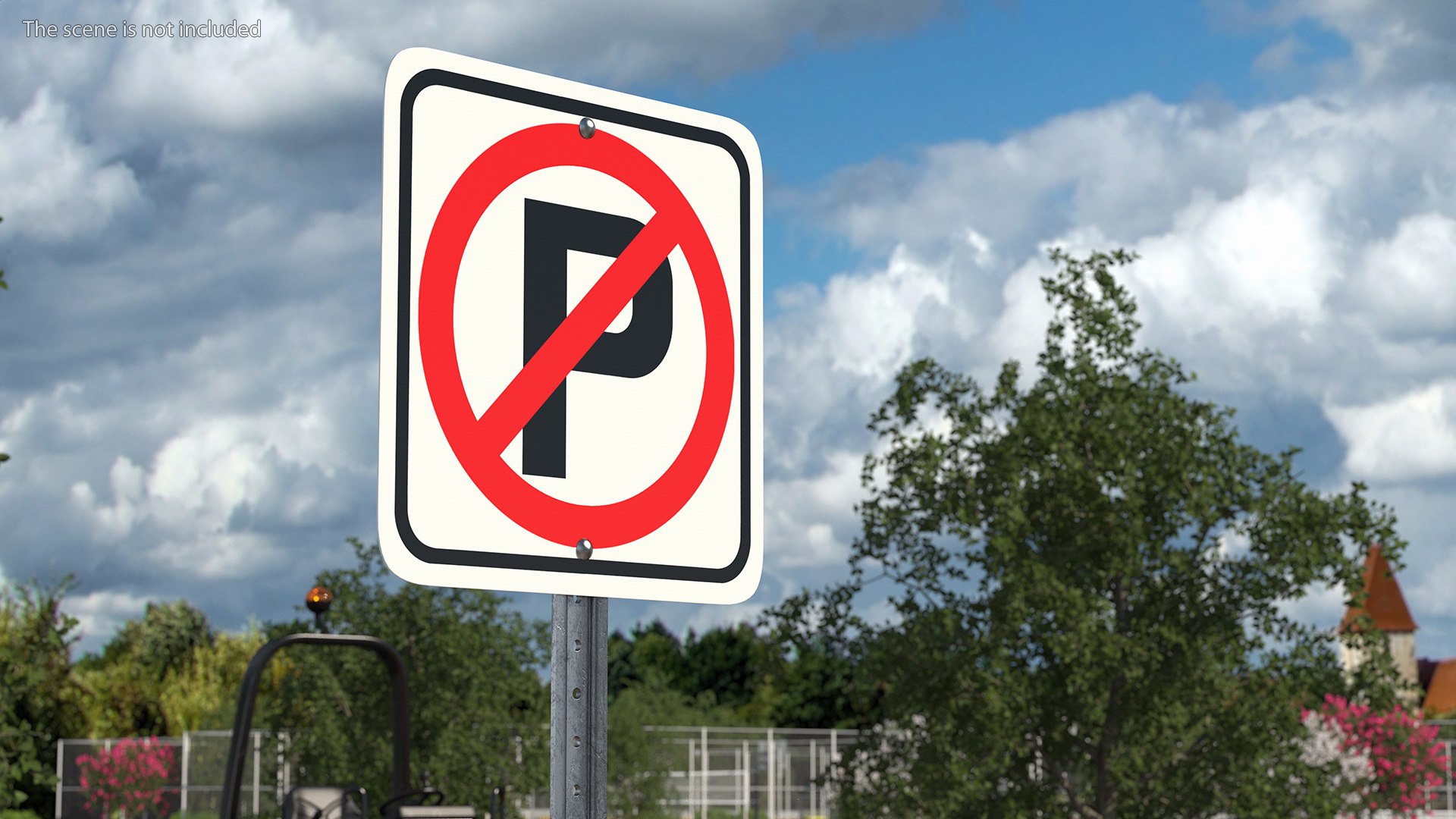 Standard No Parking Sign 3D Model - TurboSquid 2202624