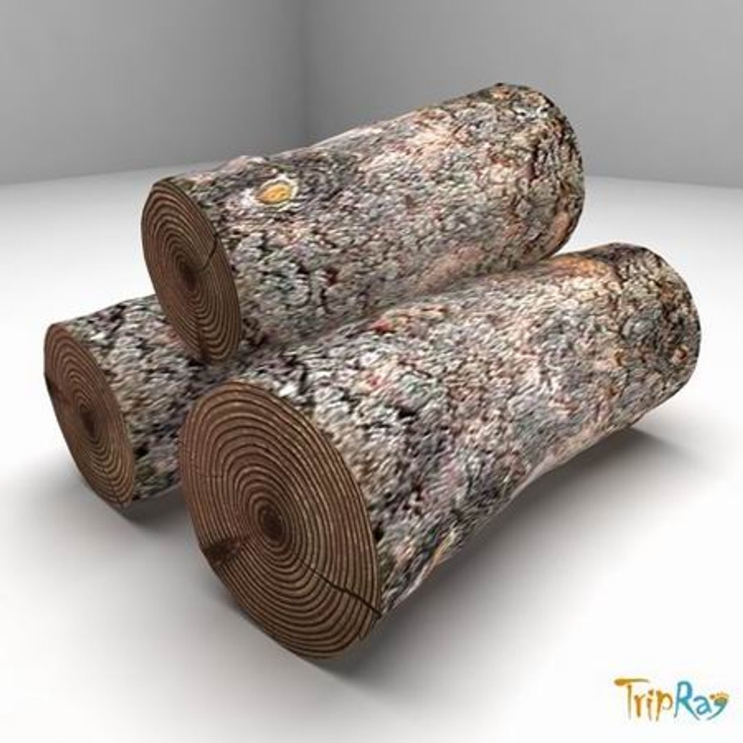 free logs firewood 3d model