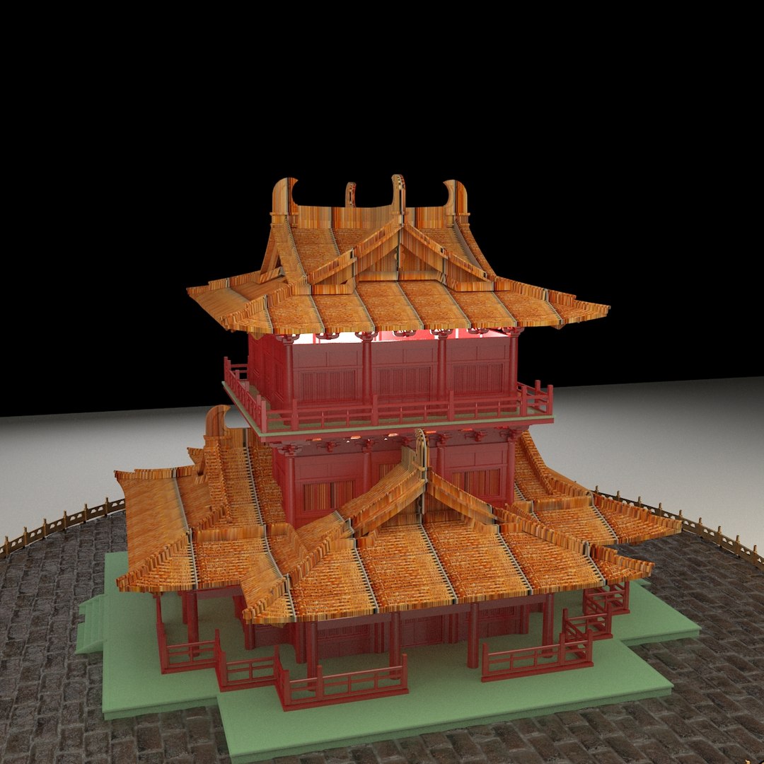 Chinese Ancient House 3D Model - TurboSquid 1913437