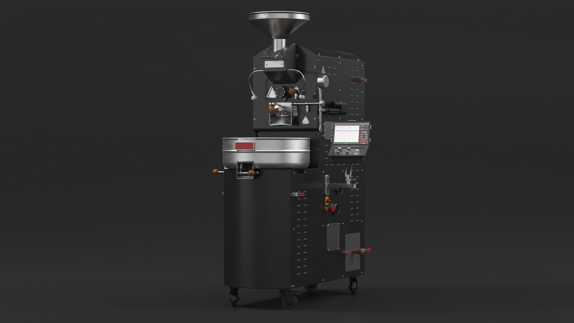 3D Coffee Roaster Machine Black Model - TurboSquid 2193361