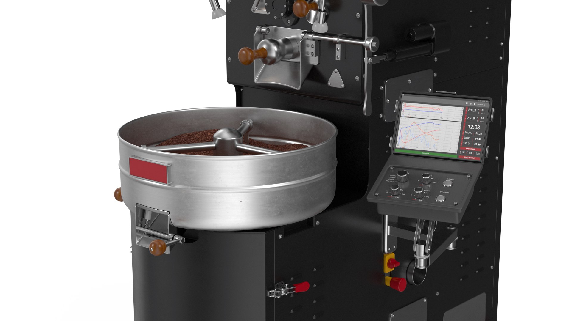 3D Coffee Roaster Machine Black Model - TurboSquid 2193361