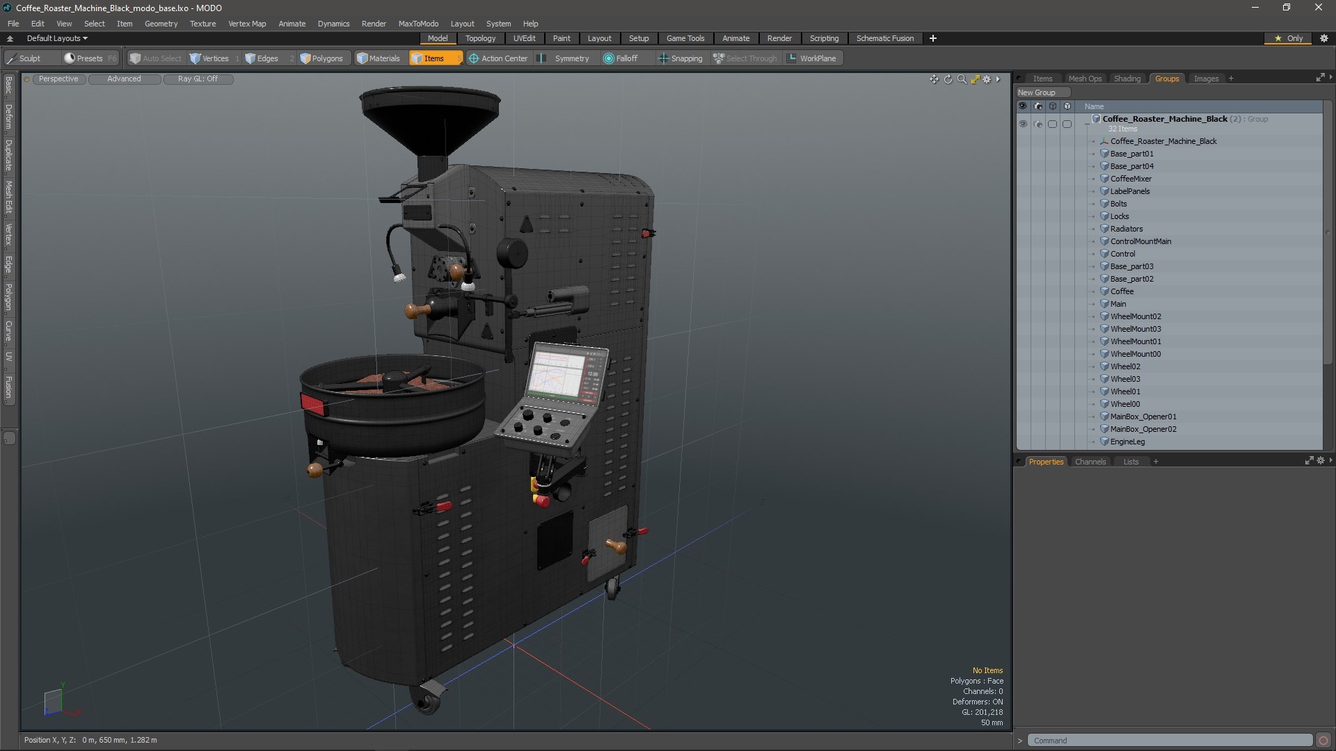 3D Coffee Roaster Machine Black Model - TurboSquid 2193361