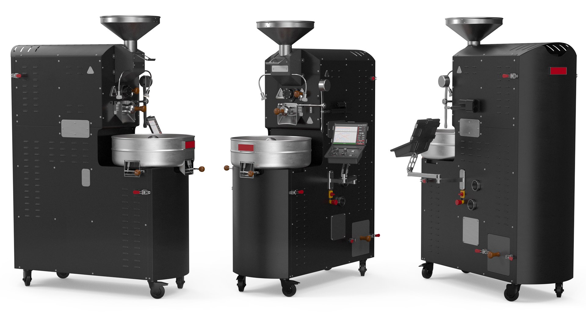 3D Coffee Roaster Machine Black Model - TurboSquid 2193361