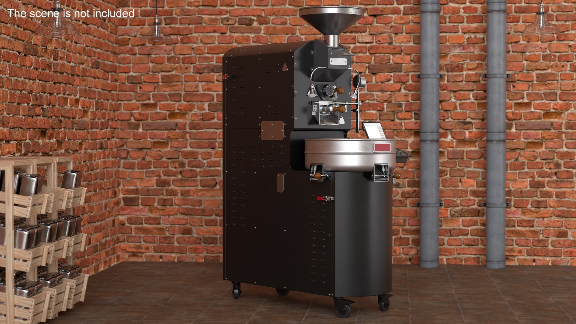 3D Coffee Roaster Machine Black Model - TurboSquid 2193361