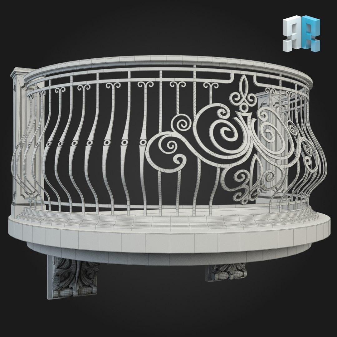3d Balcony Model