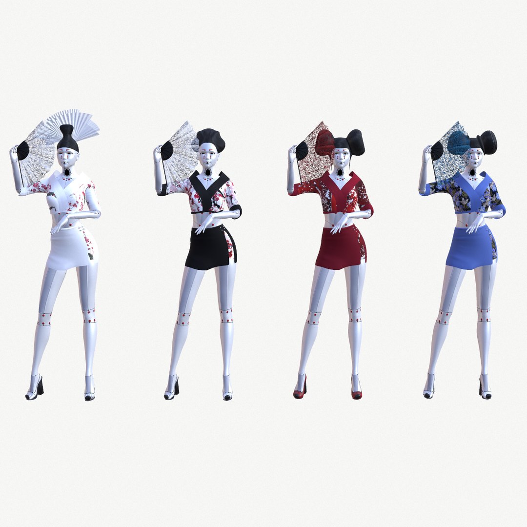 3D Geisha robot model - TurboSquid 2081895