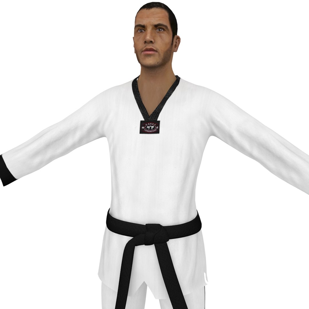 Taekwondo martial artist 3D model - TurboSquid 1292291