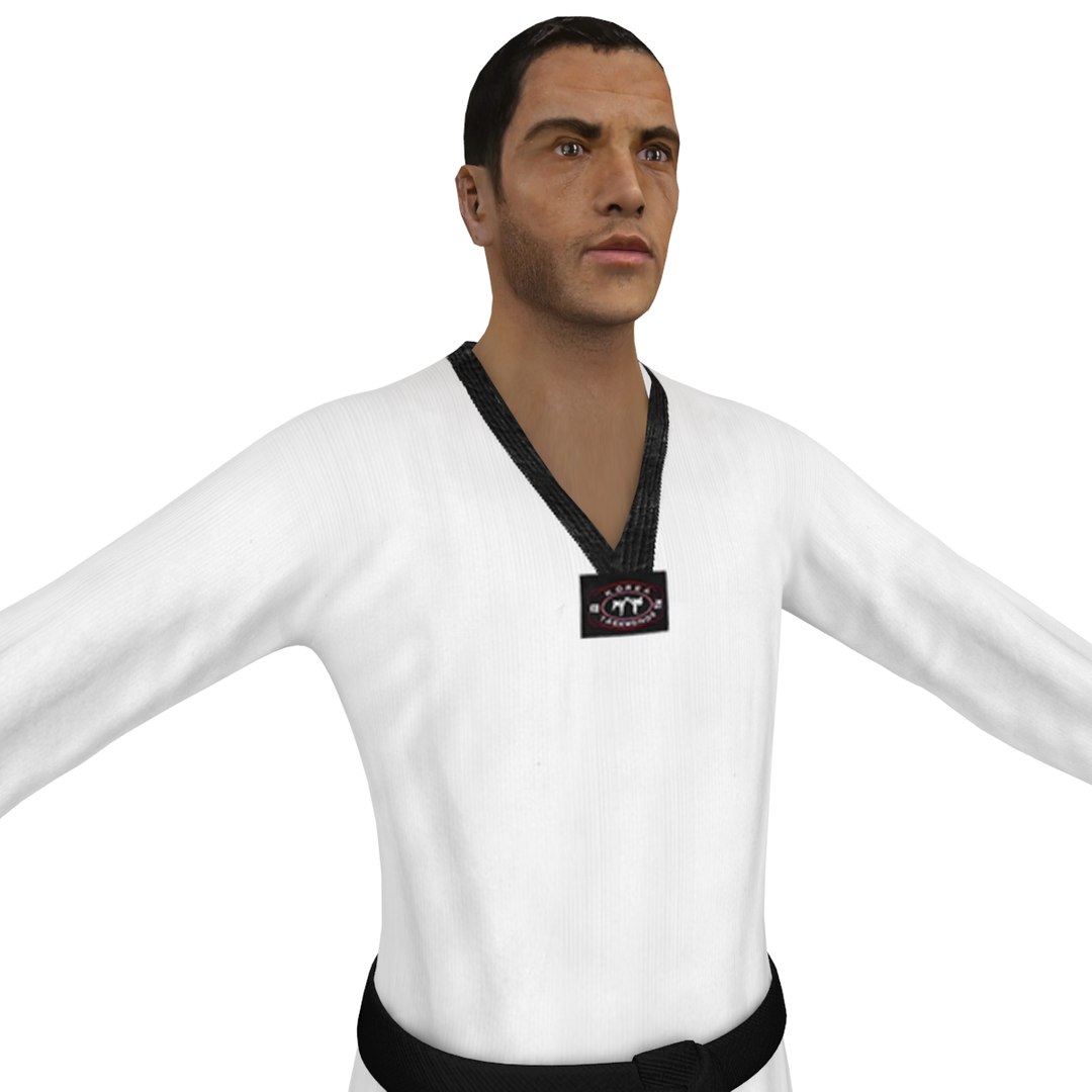 Taekwondo Martial Artist 3D Model - TurboSquid 1292291